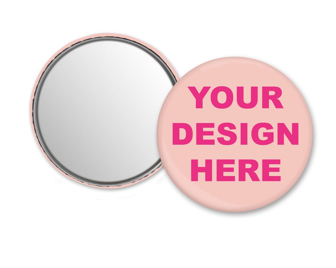 Personalized Mirror, Compact Mirror With Your Logo Photo Picture Design ...