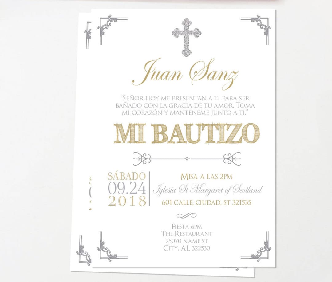Playa invitaciones de bautizo, invitacion bautizo dorado, bautizo chico ...