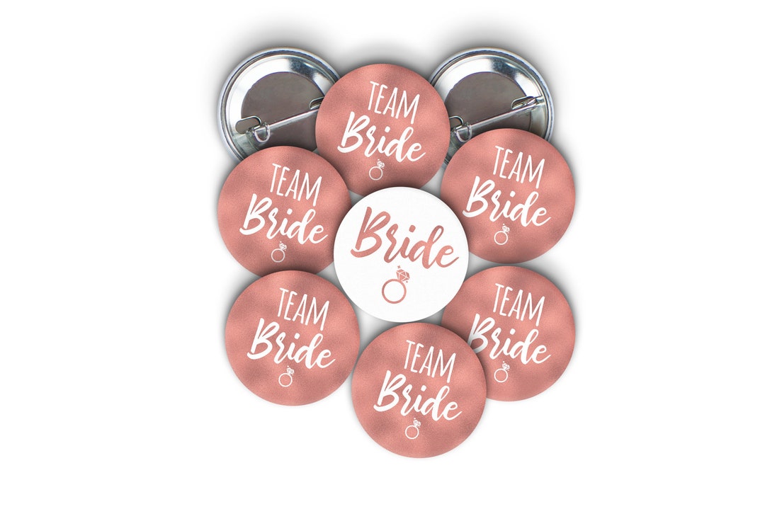 Bachelorette Pins, Bachelorette BUTTONS, Team Bride Pins, Bride Button ...