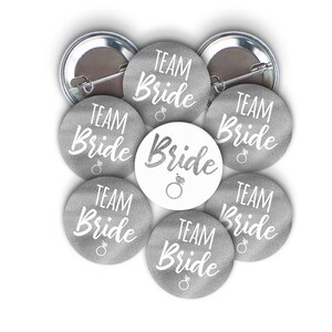 Gold Team Bride Bachelorette BUTTONS, Bachelorette Pins, Team Bride ...