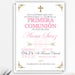 First Communion Invitation Spanish Girl First Communion Girl - Etsy