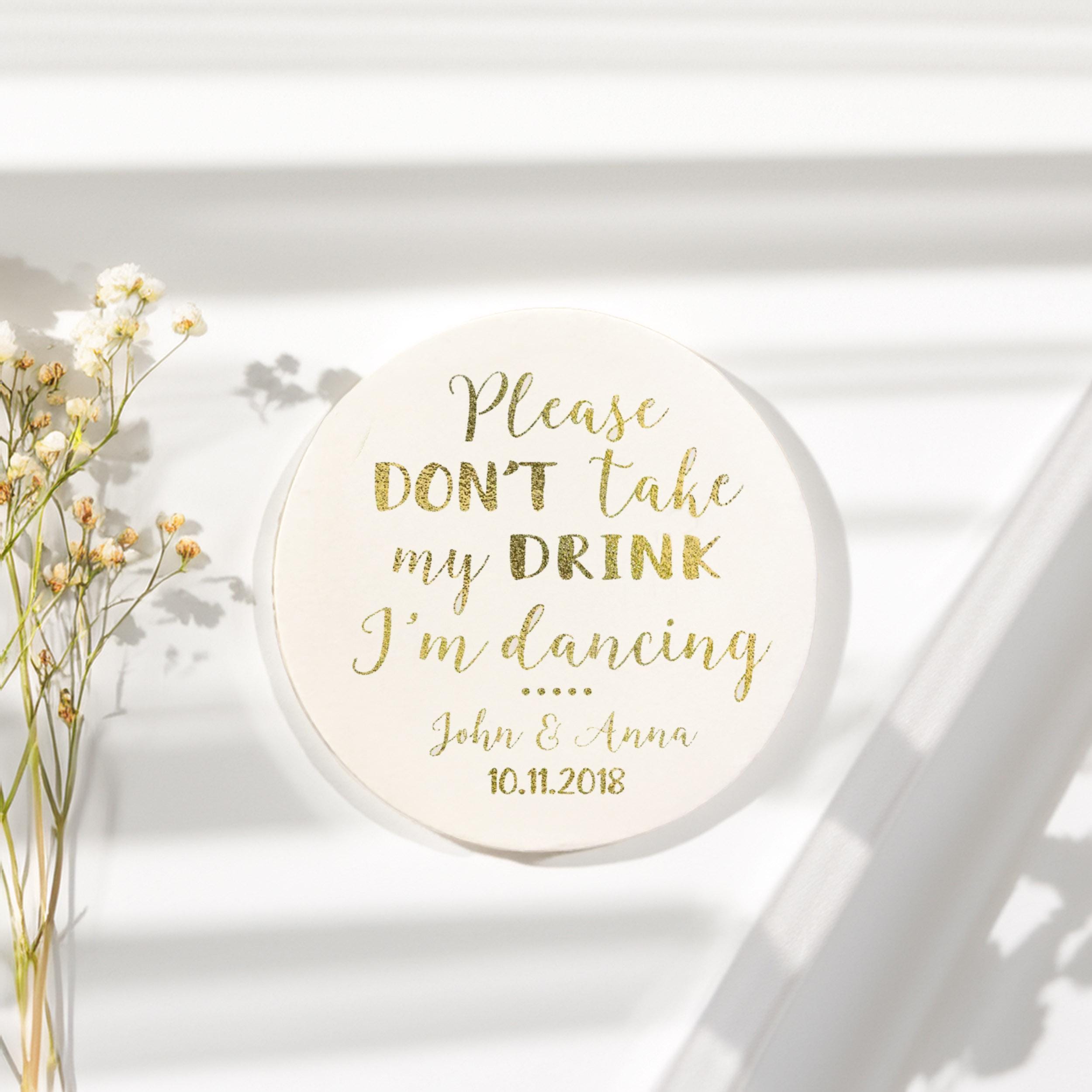Wedding Reception Ideas, Custom Wedding Coasters, Personalized, Wedding ...