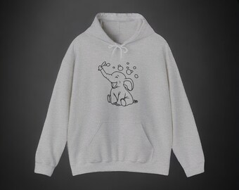 Cut&sew Templeos Realistic Elephant Hoodie - Etsy