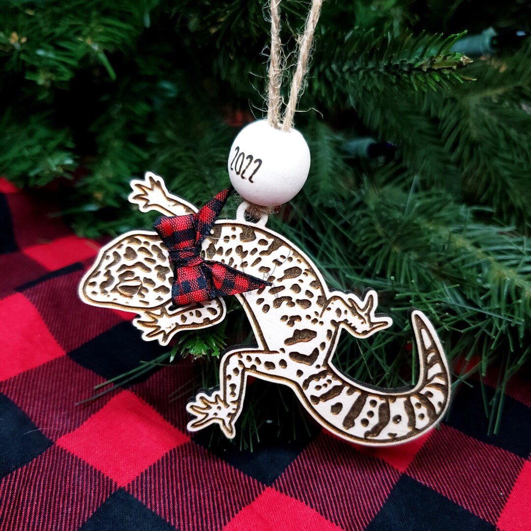Gecko Ornament - Personalized - Add Your Pet's Name - Leopard Gecko ...