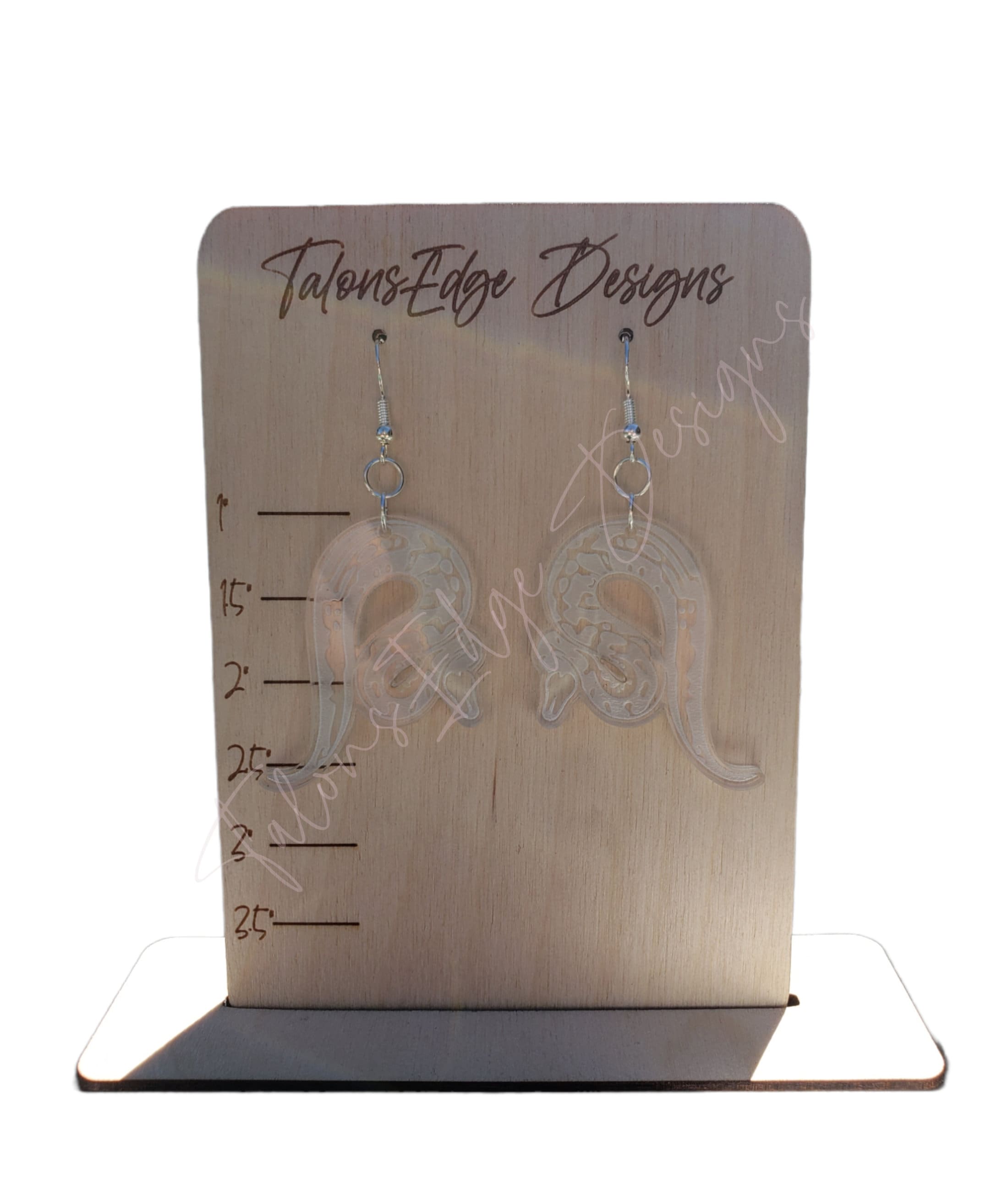 Ball Python Acrylic Earring Snake Earrings Python Dangle | Etsy