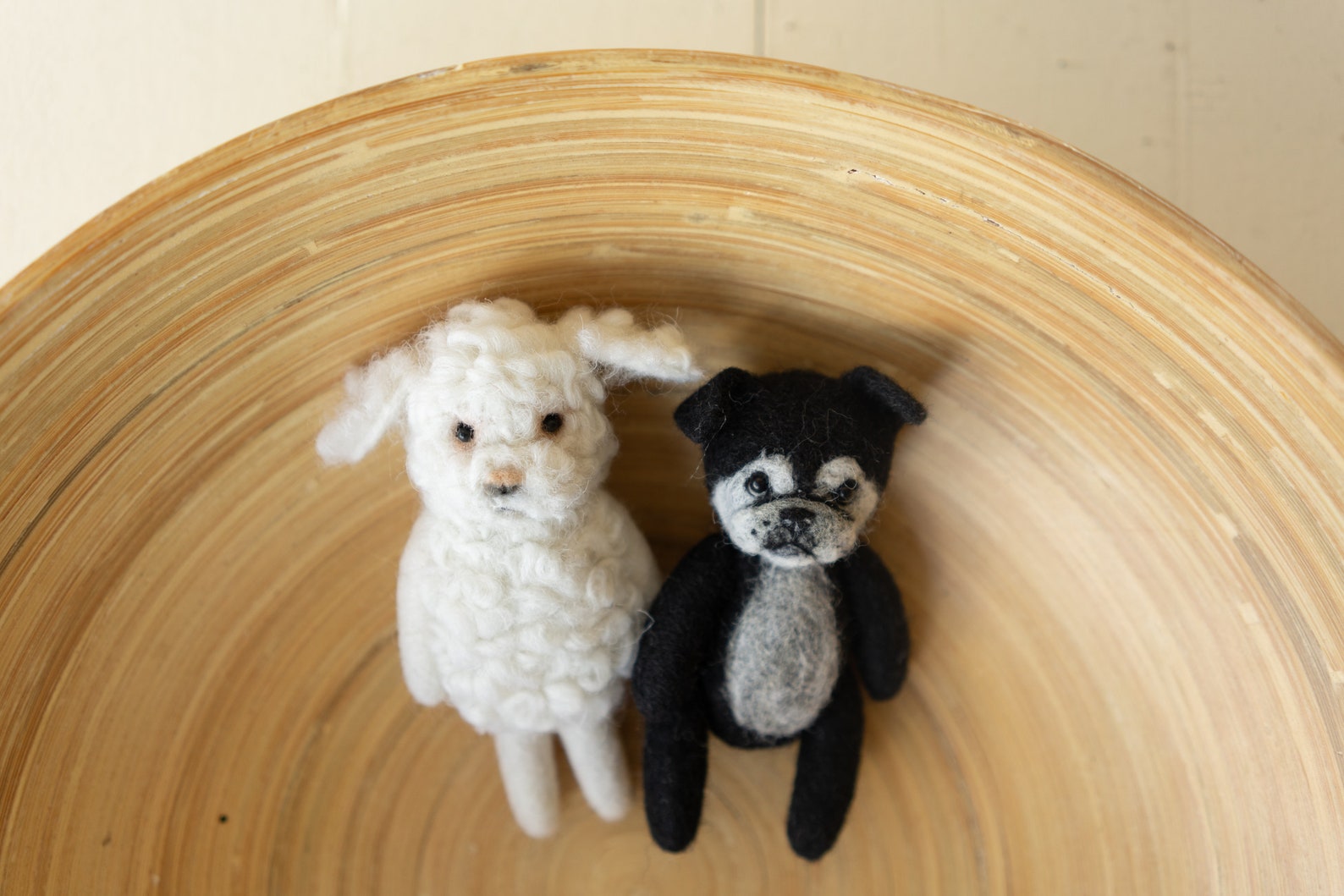 Small Felted Dog Toy for Photography, Custom Pet Figure, Felted Animals ...