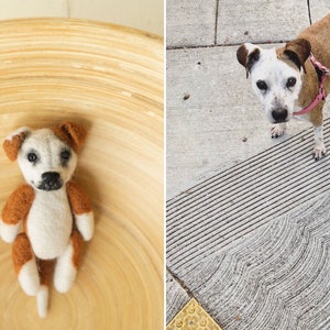 Small Felted Dog Toy for Photography, Custom Pet Figure, Felted Animals ...