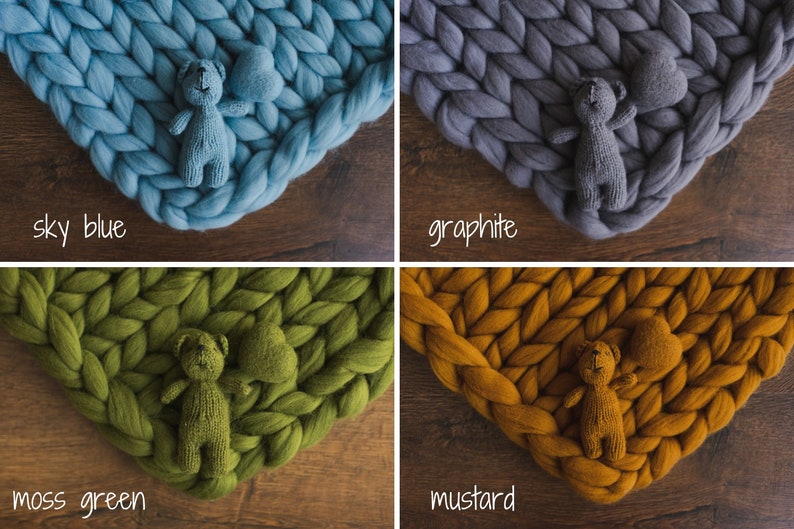 Merino Wool Teddy Bear Toy for Newborn Photographynewborn | Etsy UK