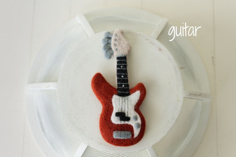 Hand-felted Newborn Music Props Toy, Newborn Felted Microphone Toy ...