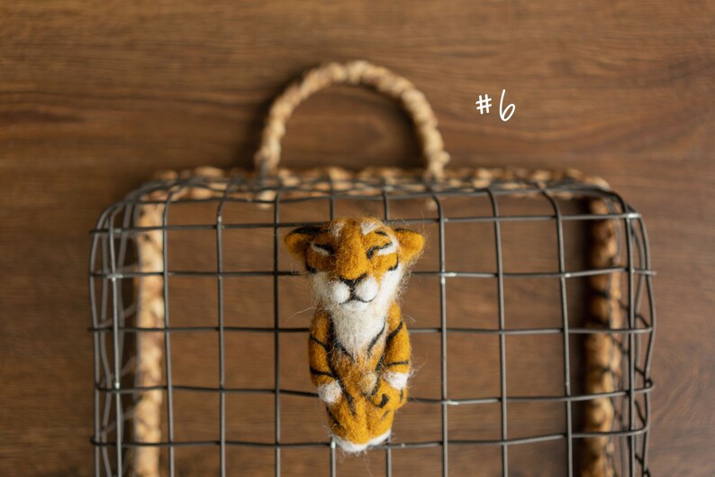 Tiger Newborn Felted Animal Toy for Photography Newborn - Etsy