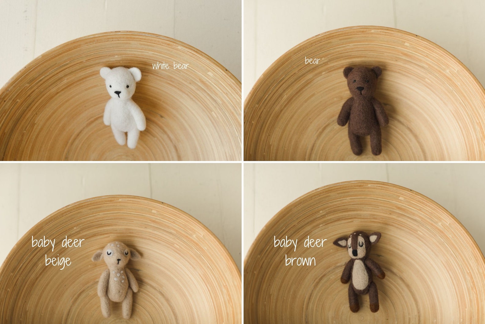 Newborn Photography Felt Toy Felted Animals Photo Props Felt - Etsy