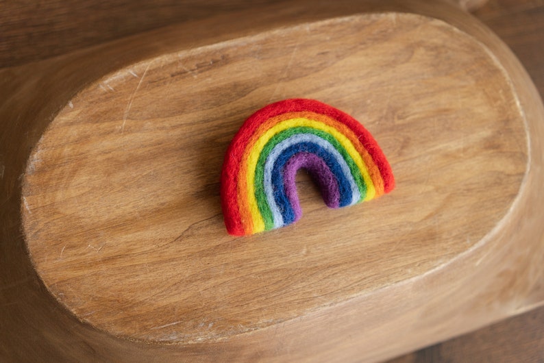 Newborn Rainbow Felted Wool Propnewborn Felted Rainbow | Etsy