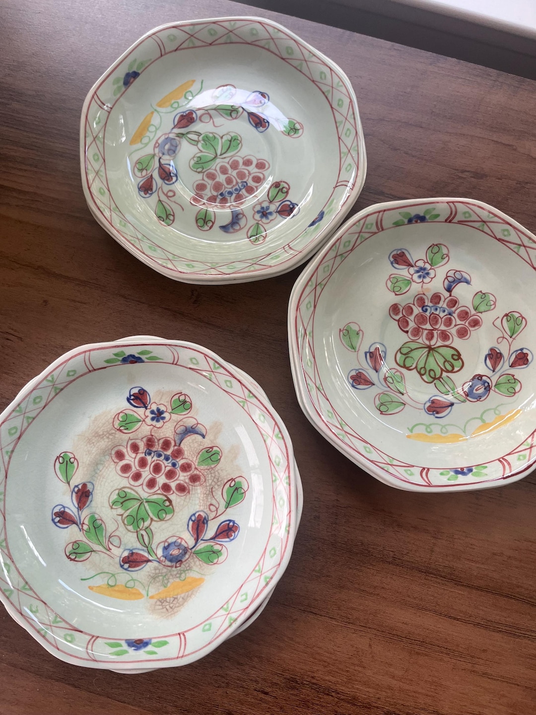 Antique Adams England Calyx Ware Hand-painted Saucer | English Pottery ...