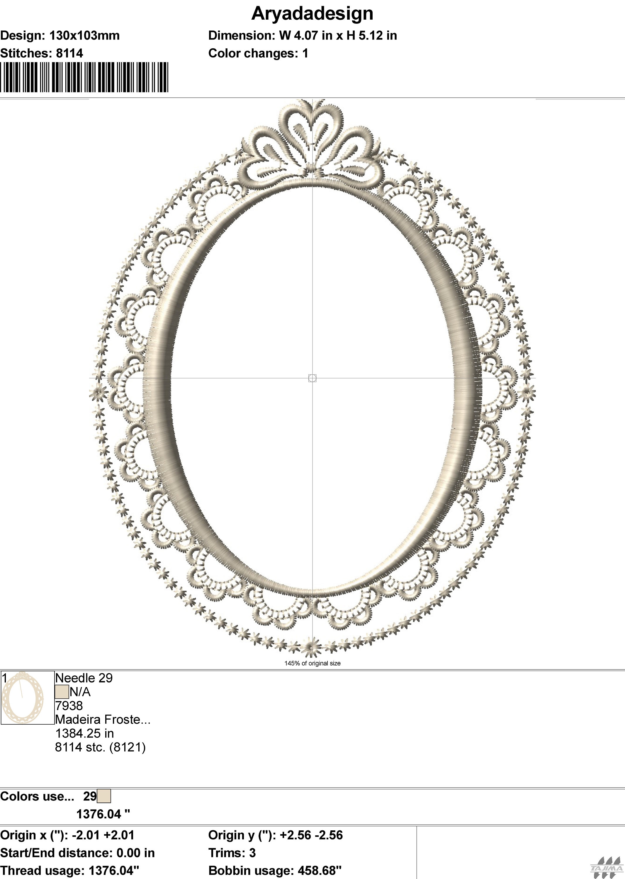 Wedding Monogram Blank Machine Embroidery Design 3 Sizes - Etsy