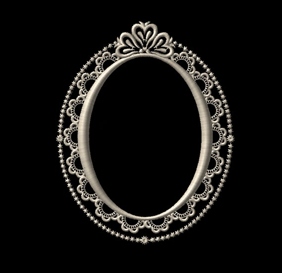 Wedding Monogram Blank Machine Embroidery Design 3 Sizes - Etsy