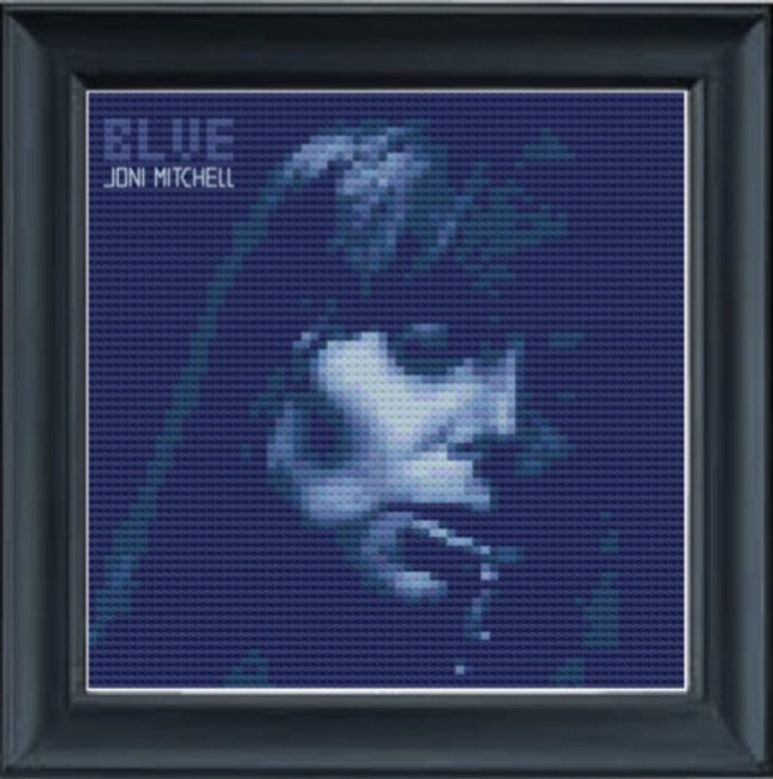 Joni Mitchell Cross Stitch Pattern - Joni Mitchell Blue Album Art PDF ...
