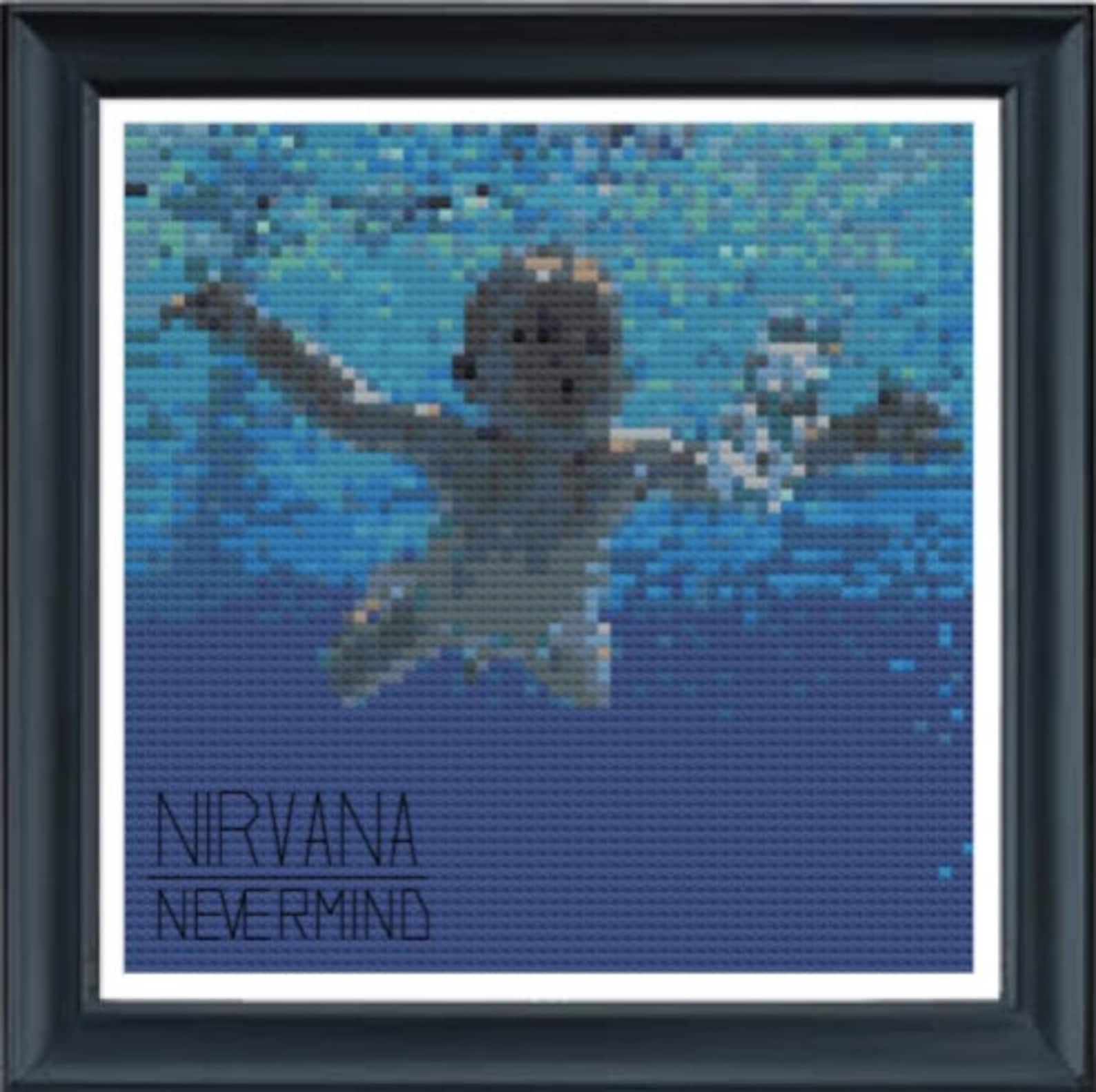Nirvana Cross Stitch Pattern Nevermind Album Cover Art PDF - Etsy