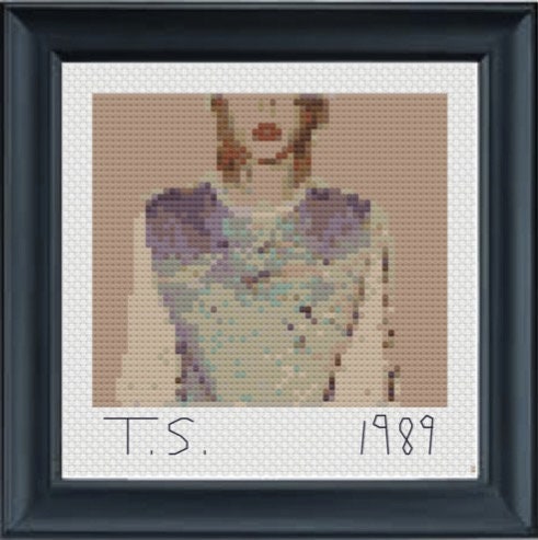 Taylor Swift Cross Stitch Pattern 1989 Album Cover Art PDF Download - Etsy