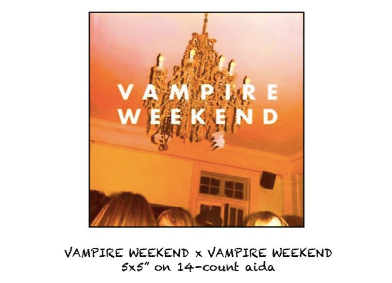 Vampire Weekend Cross Stitch Pattern Vampire Weekend Album Cover Art ...