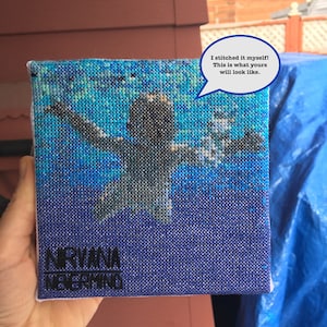 Nirvana Cross Stitch Pattern Nevermind Album Cover Art PDF Download - Etsy
