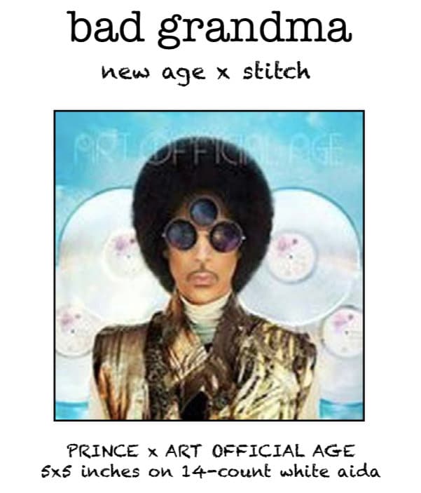 Prince Cross Stitch Pattern Art Official Age Album Cover Art - Etsy