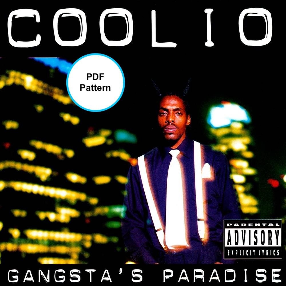 Coolio Cross Stitch Pattern Gangsta's Paradise Album Cover Art PDF ...