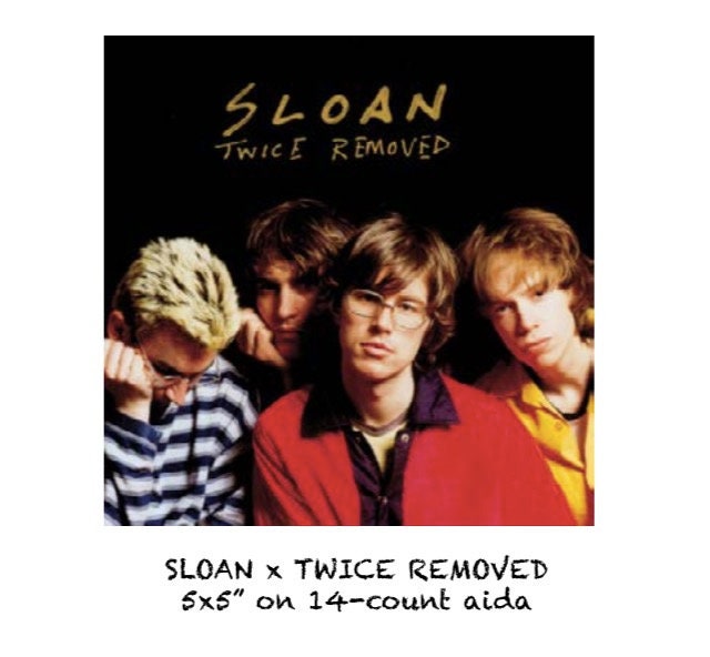 Sloan Cross Stitch Pattern Twice Removed Album Art PDF Download - Etsy
