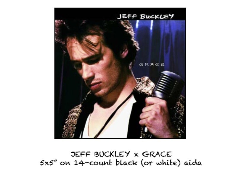 Jeff Buckley Cross Stitch Pattern Grace Album Cover Art PDF Download - Etsy
