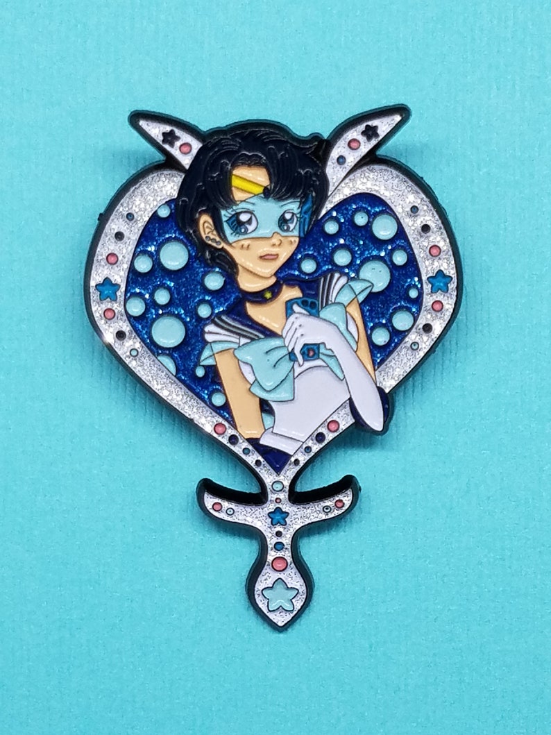 Sailor Mercury Enamel Pin - Etsy