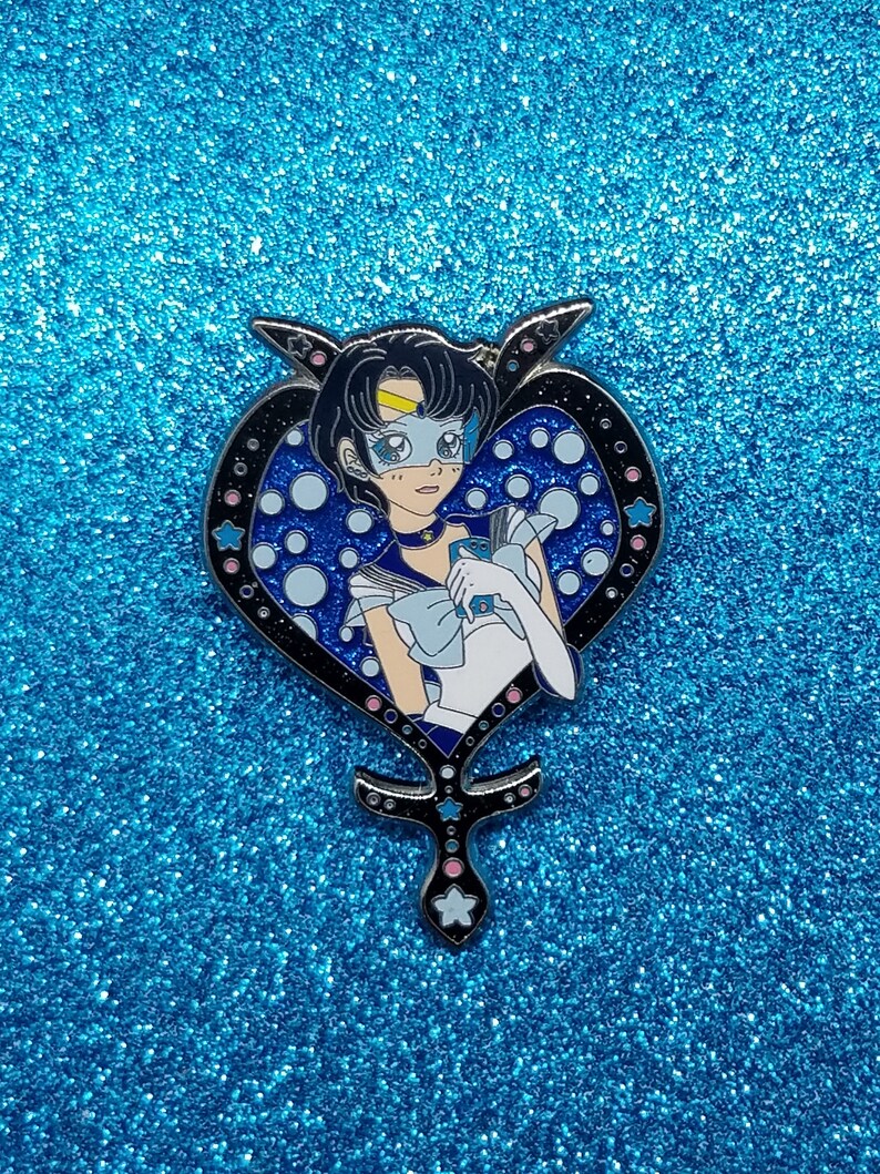 Sailor Mercury Enamel Pin - Etsy