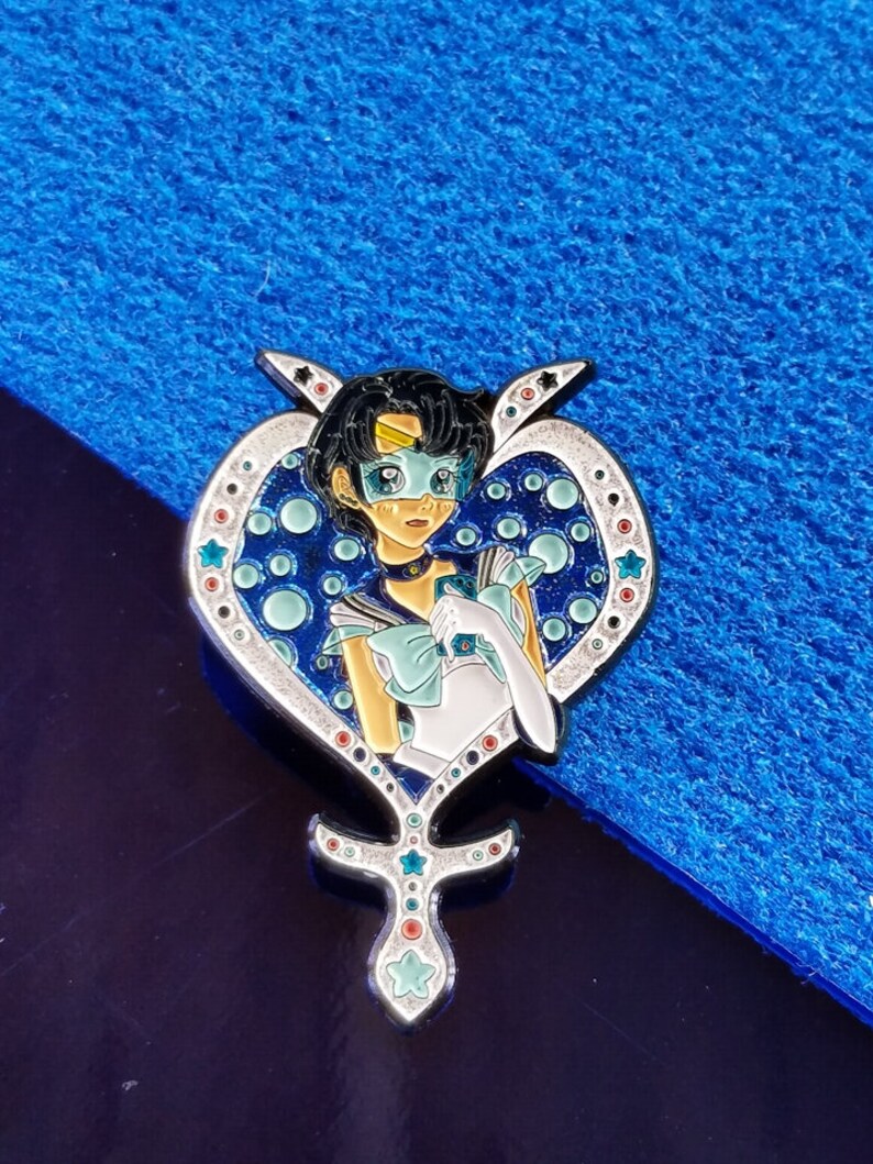 Sailor Mercury Enamel Pin - Etsy