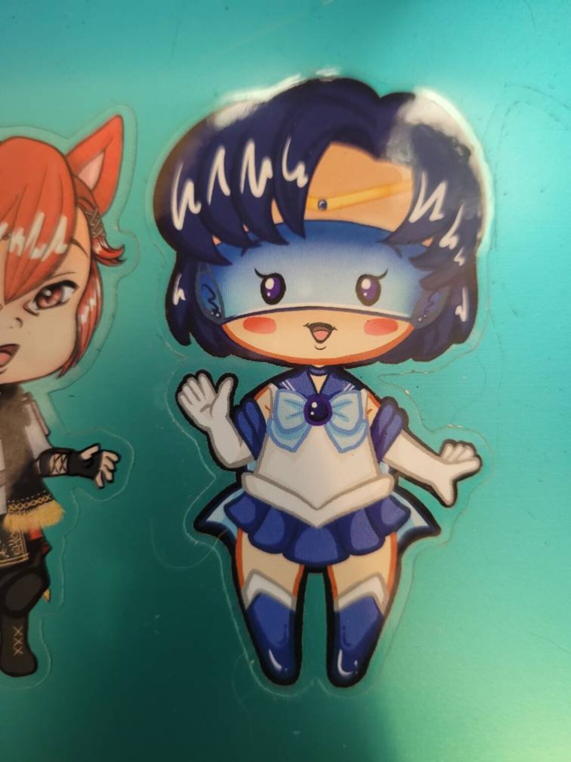 Clear Chibi Sailor Mercury Sticker - Etsy