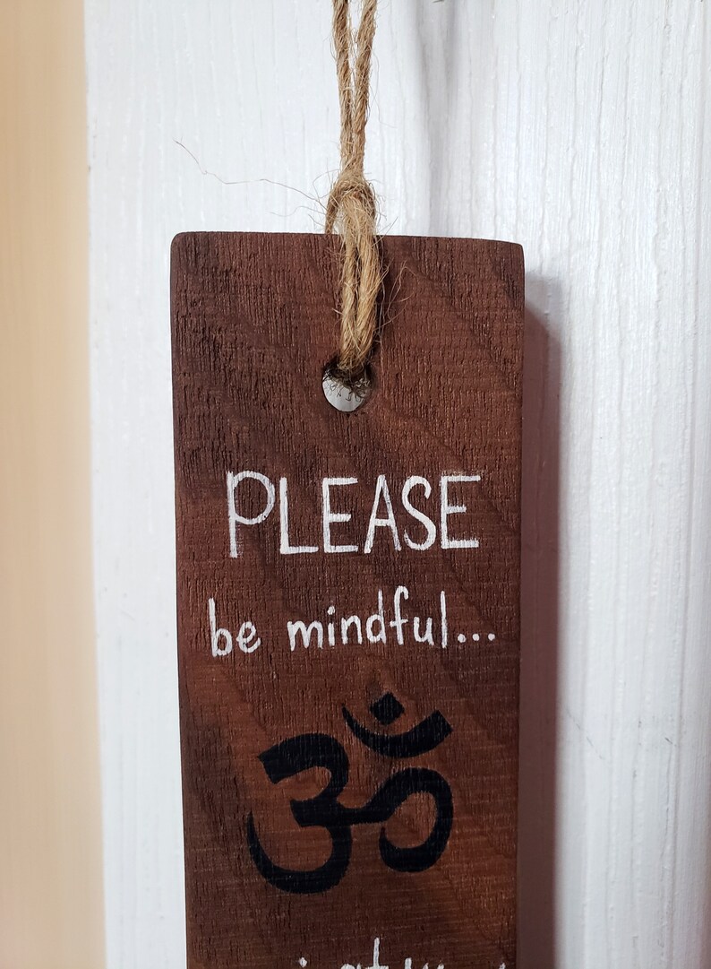 Yoga Session "do Not Disturb" Door Hanger, Mindfulness and Meditation ...