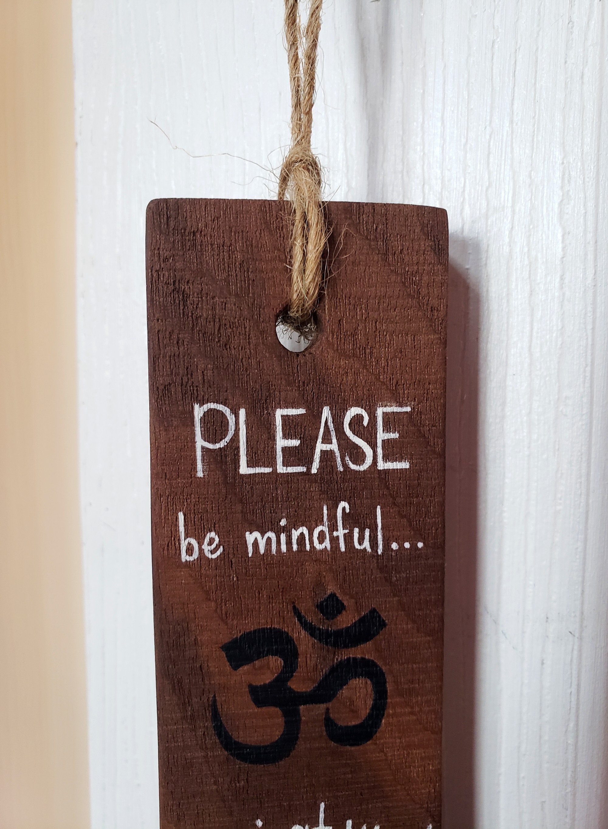 Yoga Session "do Not Disturb" Door Hanger, Mindfulness and Meditation ...