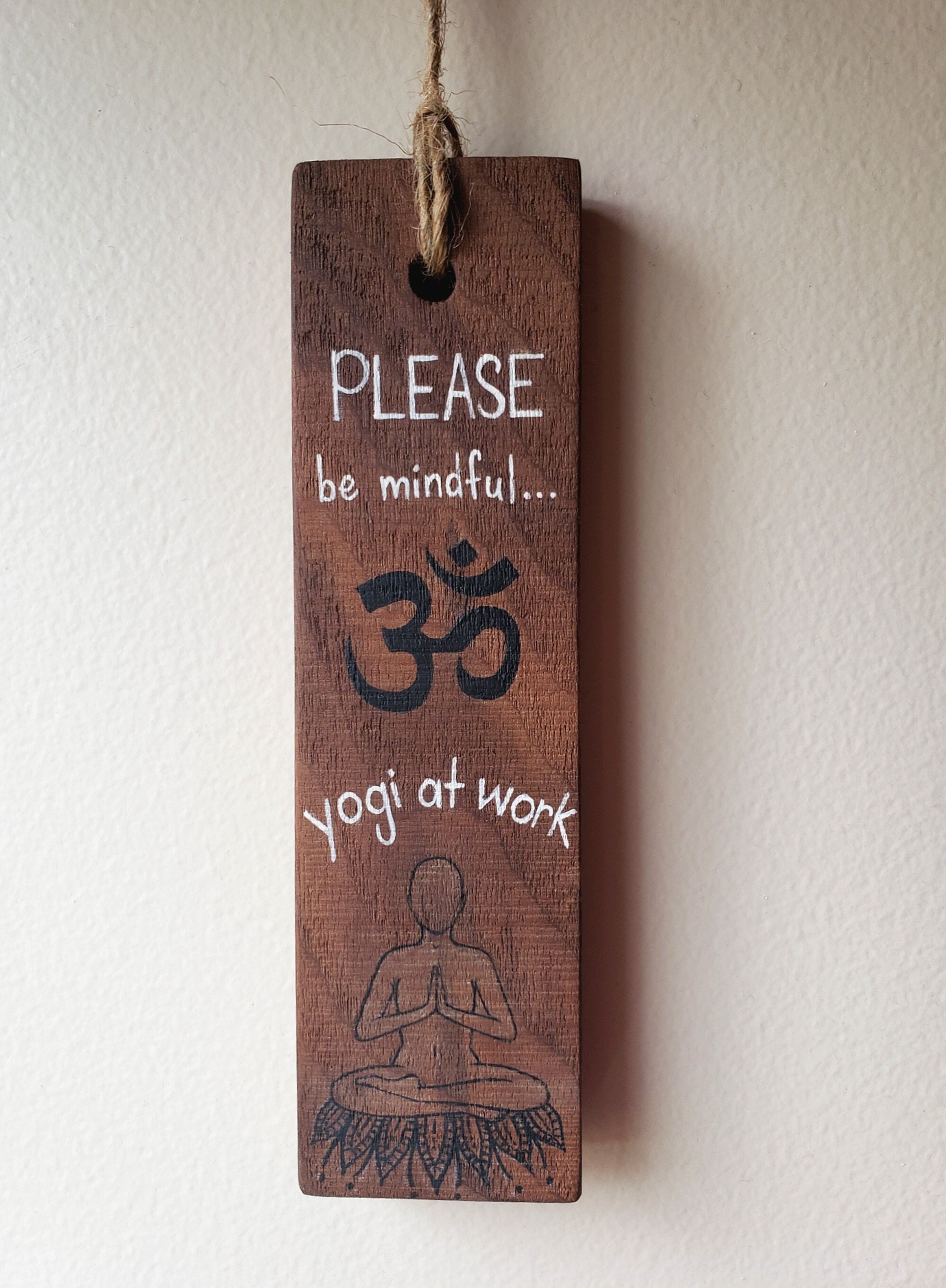 Yoga Session "do Not Disturb" Door Hanger, Mindfulness and Meditation ...