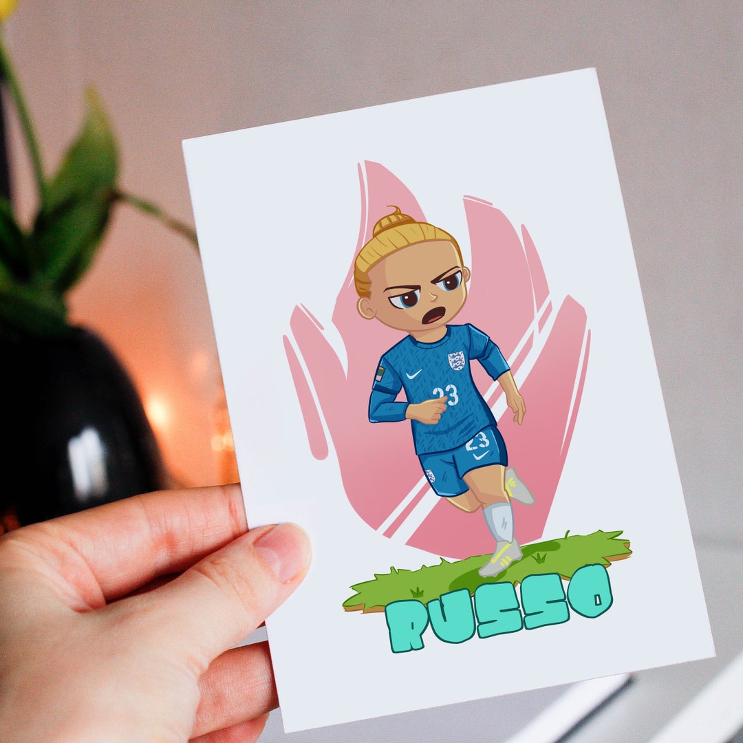 Alessia Russo Dibujo de dibujos animados, Leonas de Inglaterra ...