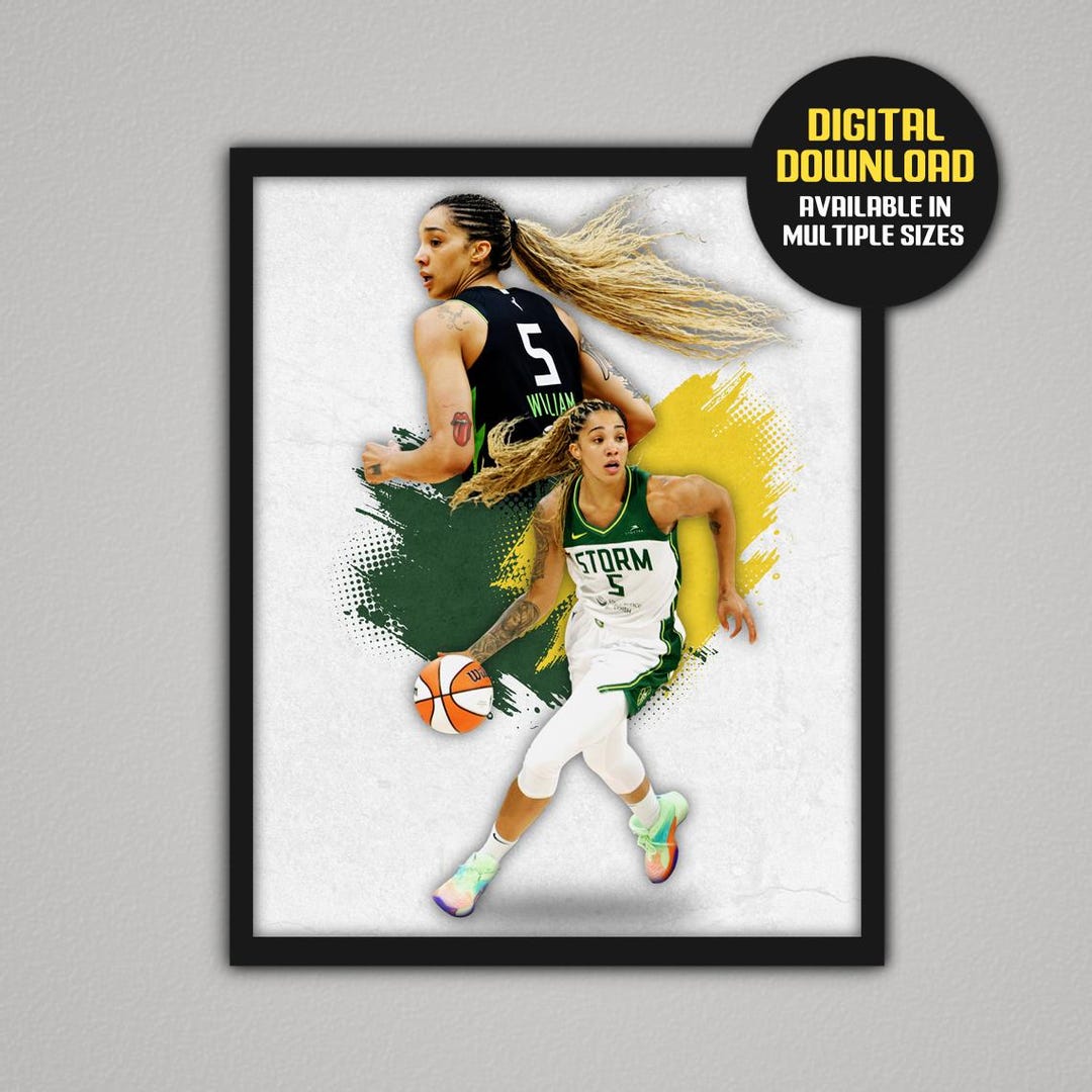 Gabby Williams WNBA Poster: Sport Fan Geschenk, Basketball Kunst ...
