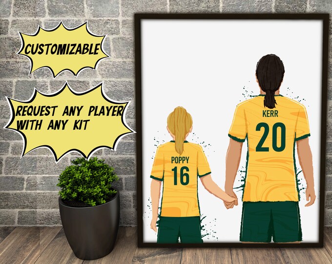 Custom Football Poster, Personalized Soccer Art, Soccer Ball Print ...