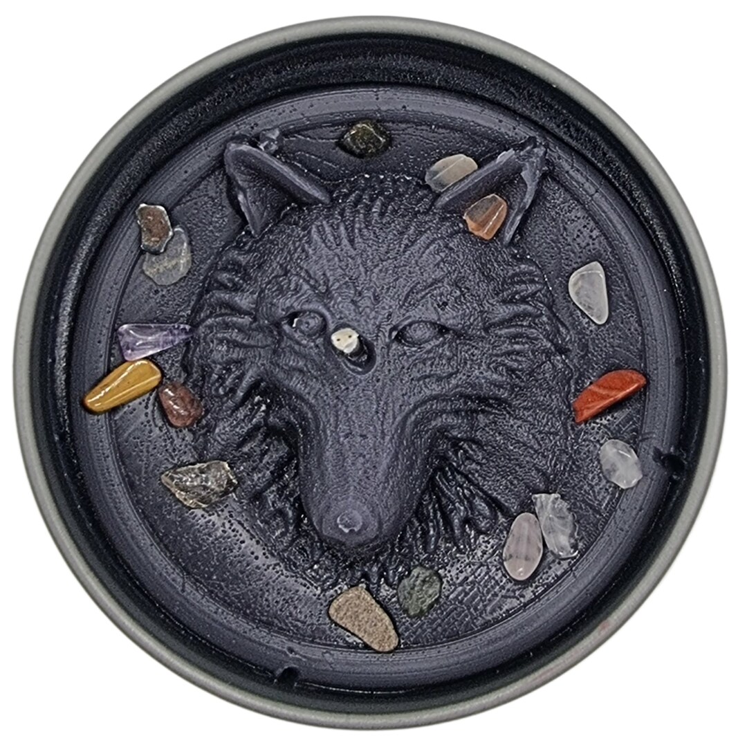 Amber Noir Dark Side Wolf Candle Perfect for Wolf and Occult ...