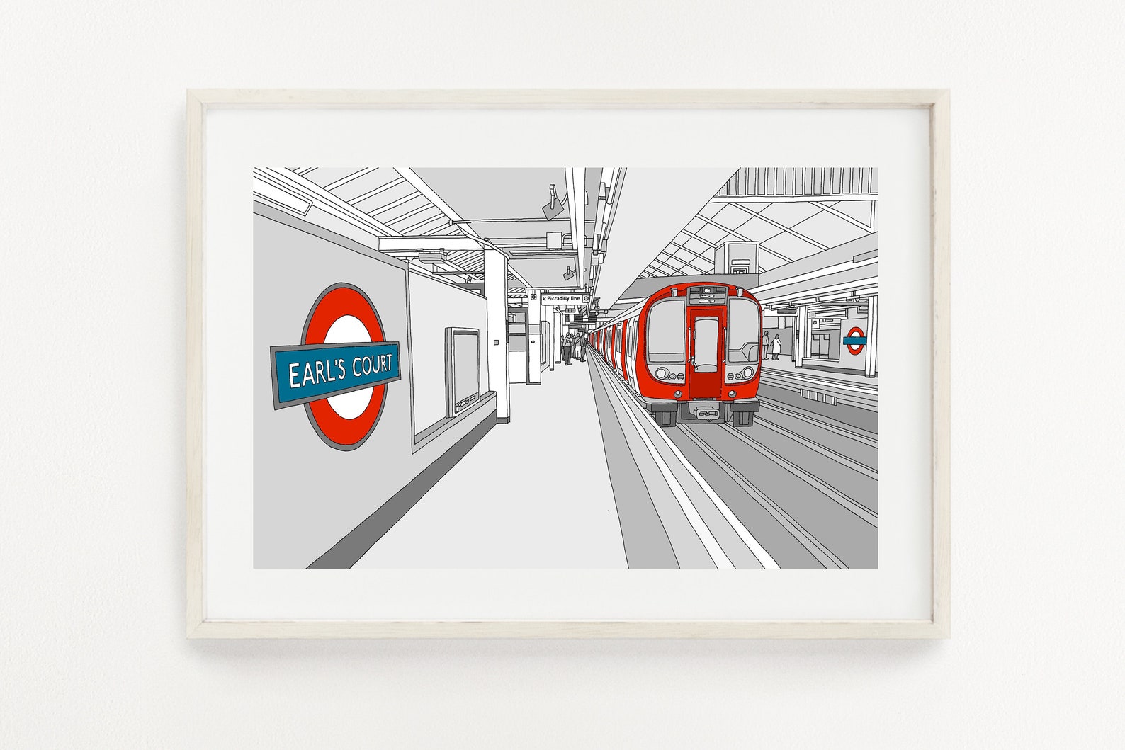 London Underground Art Print London Art London Print | Etsy