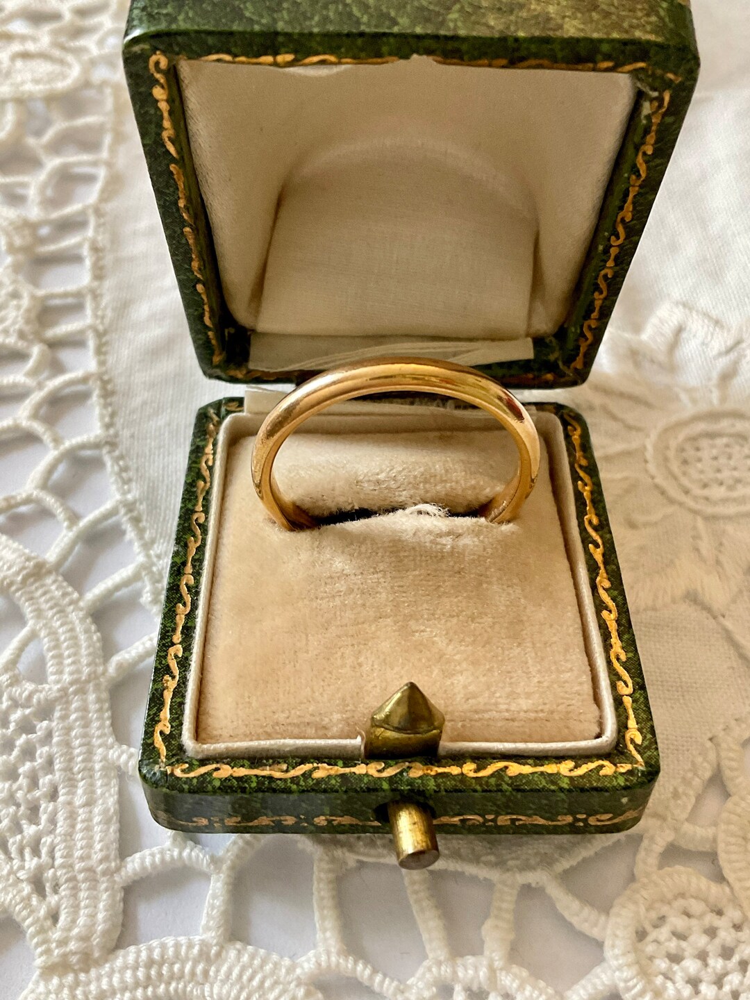 C1930 FRANCE Art Deco GOLD Filled Fix Ring Hallmarks Guaranteed Fix ...