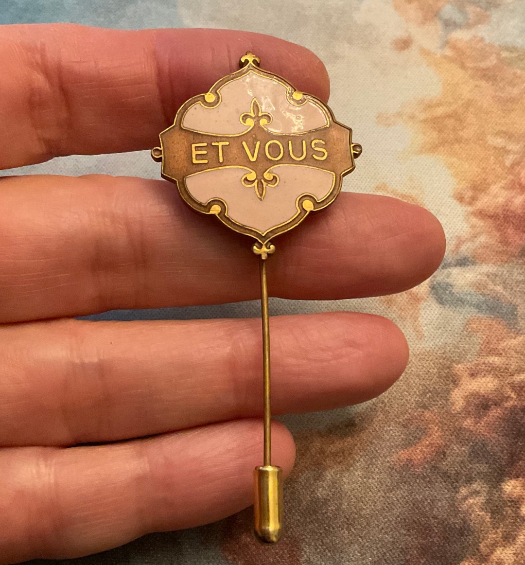 DEMON & MERVEILLES PARIS Pin Brooch Vintage Authentic Luxury Accessory ...
