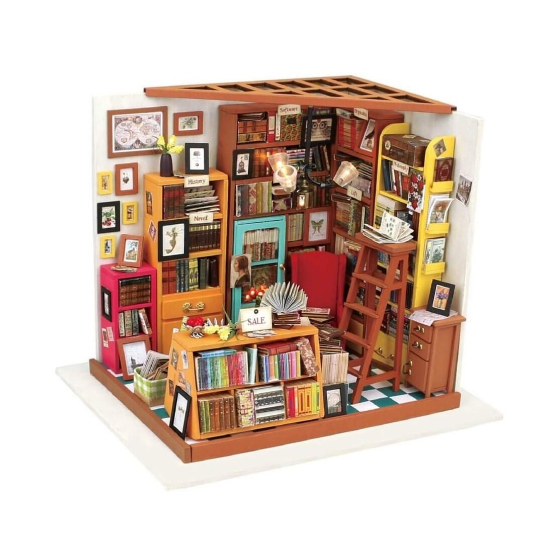 DIY 3D Wooden Miniature House Building Kit: Sam's Study - Etsy