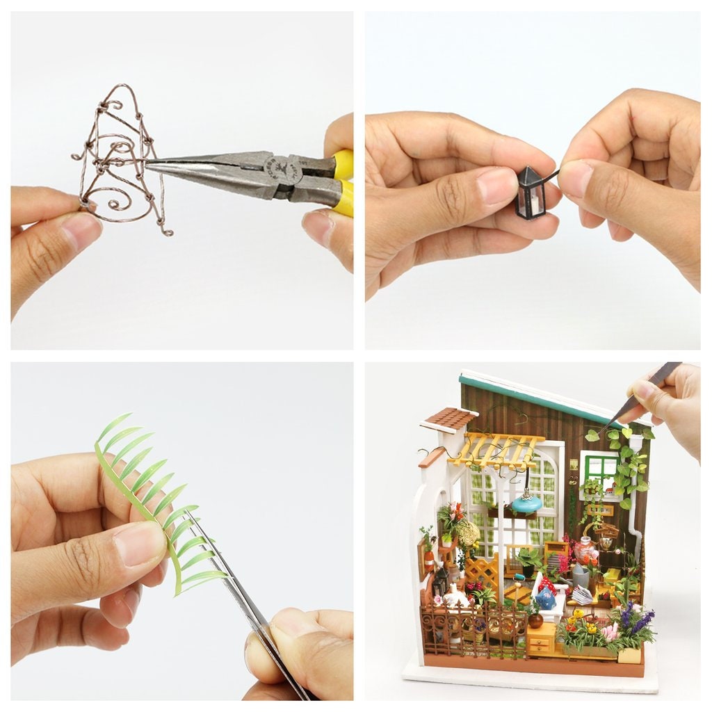 DIY 3D Wooden Miniature House Building Kit: Miller's Garden 210pcs - Etsy