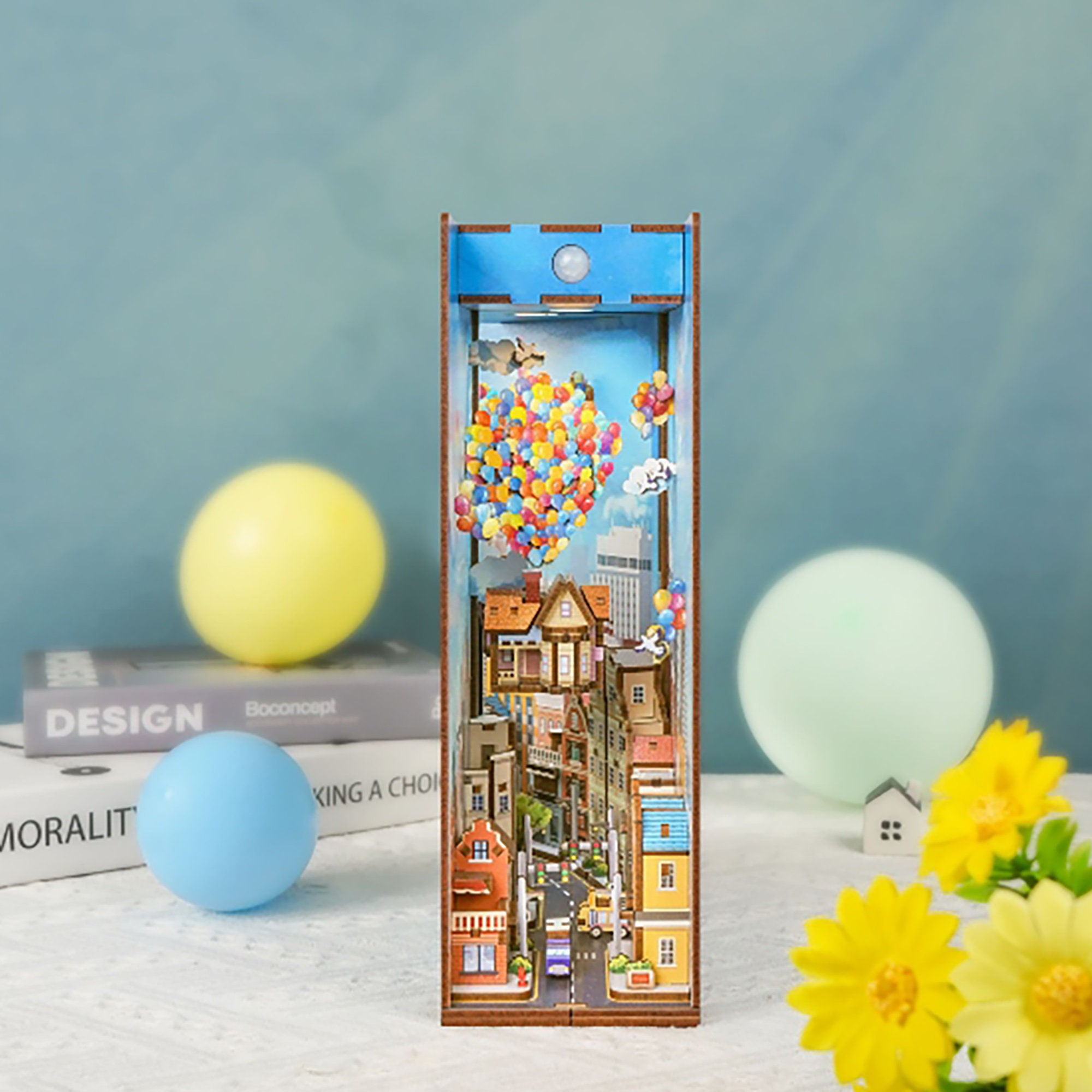 DIY 3D Wooden Miniature House Book Nook Kit: Travel With the Wind - Etsy