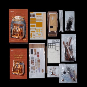 DIY 3D Wooden Miniature House Building Kit: Kiki's Magic Emporium - Etsy