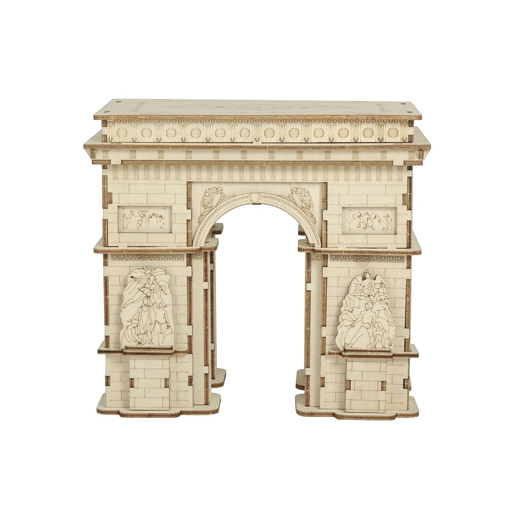 DIY 3D Wooden Buildings Structures Model Puzzle - Etsy