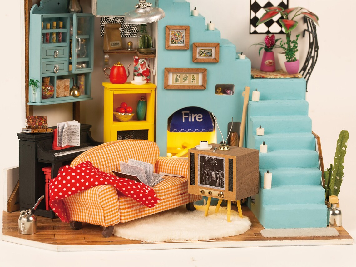 DIY 3D Wooden Miniature House Building Kit: Joy's - Etsy