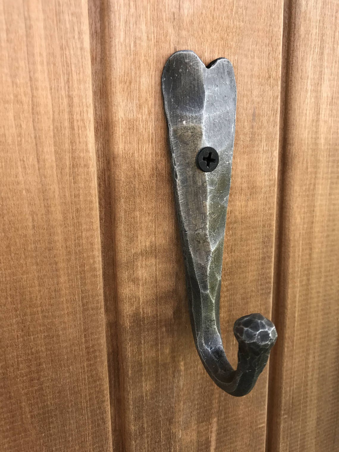 Hand Forged Wall Hook Single L Shape Hanger Antique Zinc Metal Door ...