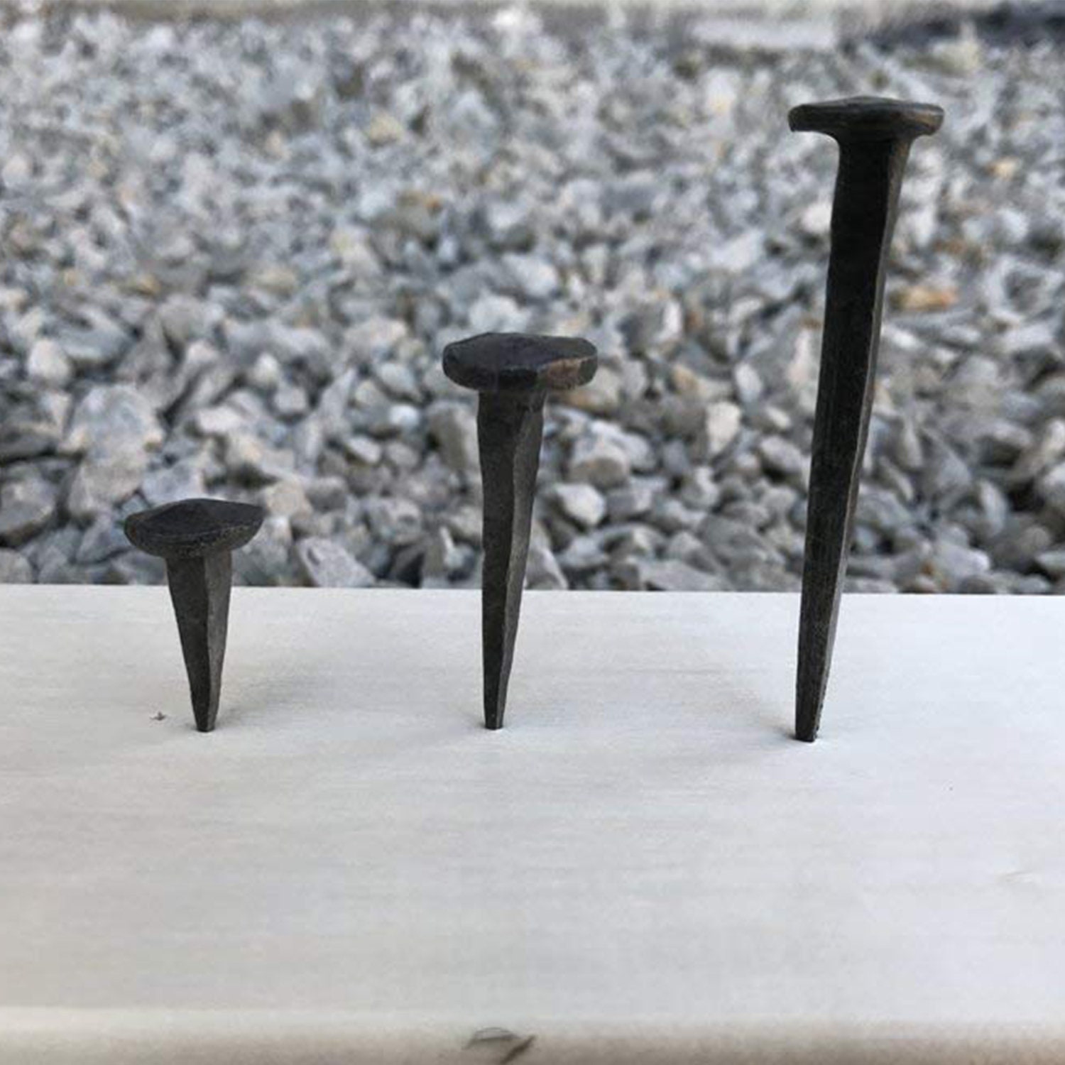 Hand Forged Blacksmith Nails, Wrought Iron Studs, Set of 10 - Etsy